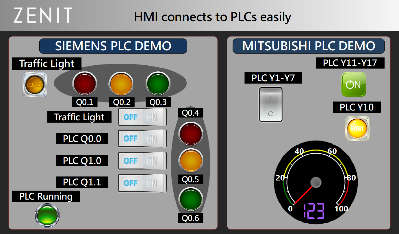 DEMO PROJECT_HMI Basic | Ep.1 Connect to PLC Easily_ARTICLE & DEMO PROJECT | ZENIT